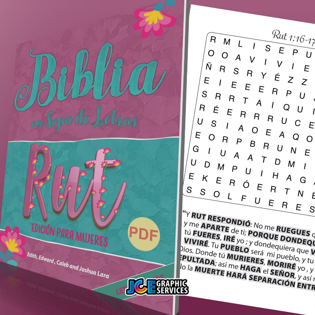 Biblia en Sopa de Letras: Rut – Edición para Mujeres - JCE Graphic Services